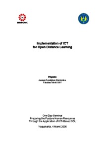 Implementation of ICT for Open Distance Learning - Lumbung Pustaka UNY